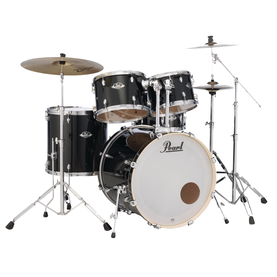 Pearl Export Drum kit 5-pc. 22" Rock Shell Pack - Jet Black