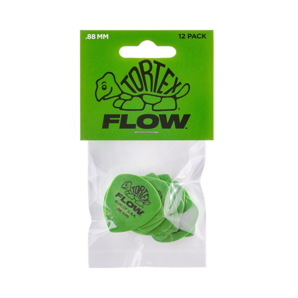 Jim Dunlop JPTF88 Tortex® Flow® Standard Player’s Pack .88mm. Green