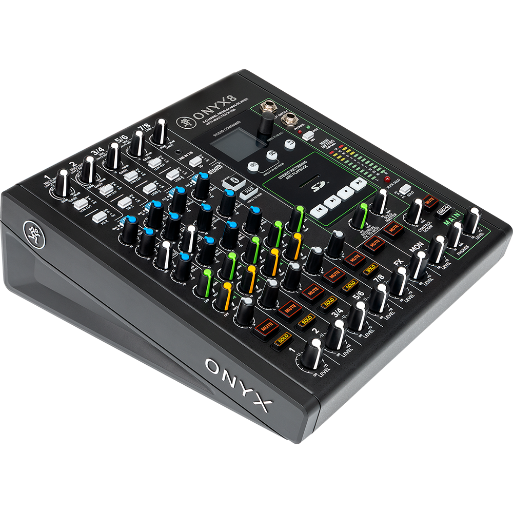 8-Channel Premium Analog Mixer with Multi-Track USB