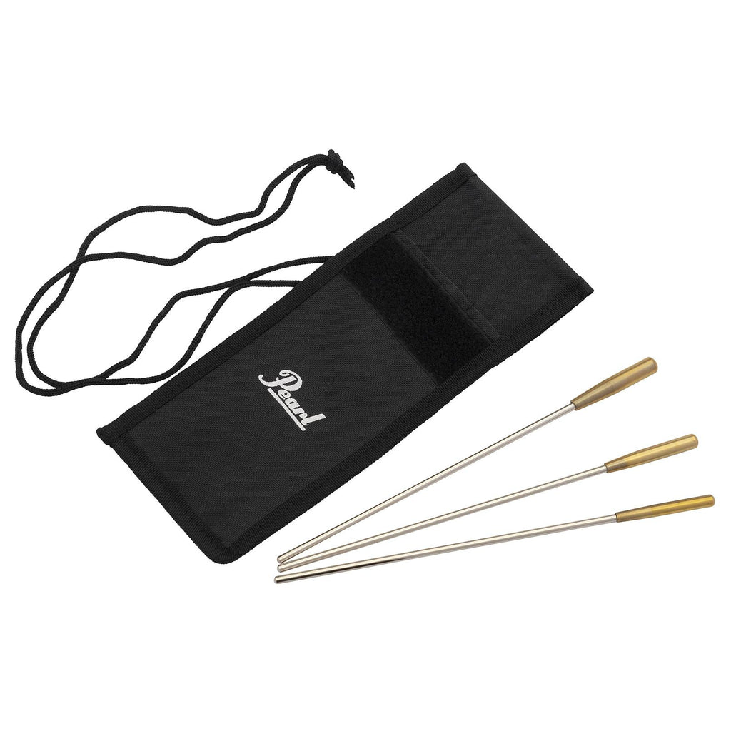 Pearl Triangle Elite Concert Beaters W/ Case (3 Total)