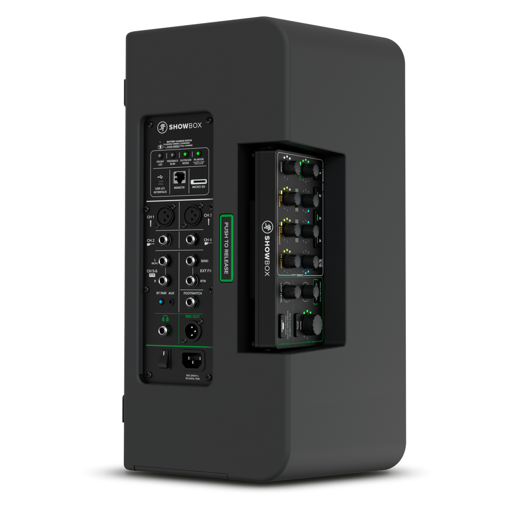 Battery Powered 8" Speaker Rig With Breakaway Mixer