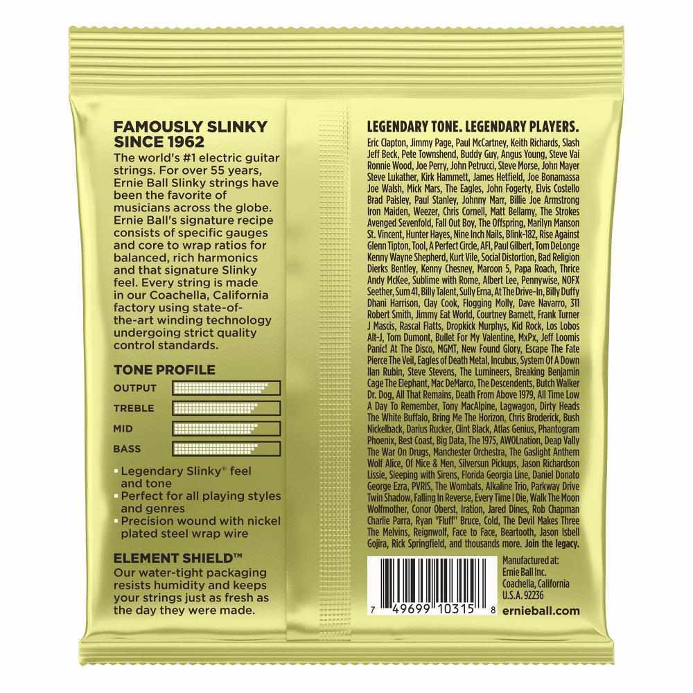Ernie Ball Mammoth Slinky Nickel Wound Electric Guitar Strings, 12-62